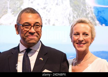 Susie Cleverly, wife of Foreign Secretary James Cleverly, seen during ...