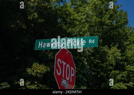 Hawkins Pickle road in Dewdney, Mission, British Columbia, Canada Stock ...