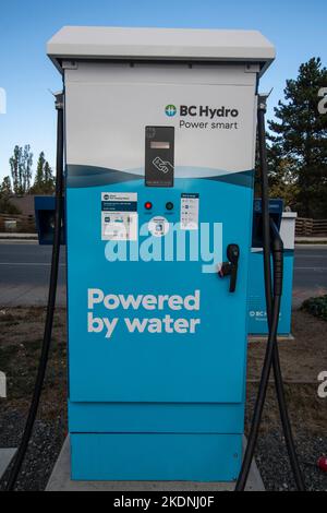 BC Hydro electric vehicle charging station at Saanich Plaza Stock Photo ...