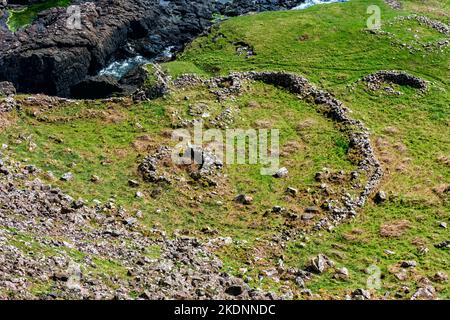 Remains of an early Christian monastic enclosure, possibly a nunnery ...