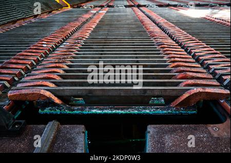 Process of copper refinement in electrolysis bath at plant Stock Photo ...