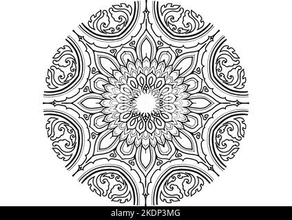 Mantra Mandala, The Meditation art for Adults to coloring Drawing with ...