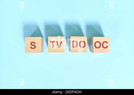 S TV DO basic sentence pattern English grammar concept. Wooden blocks ...