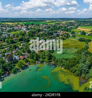 Beautiful Landscape around the Pilsensee in upper bavarian Fünfseenland ...