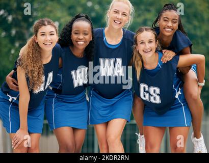 Netball plan, sports team smile and coach planning game strategy ...