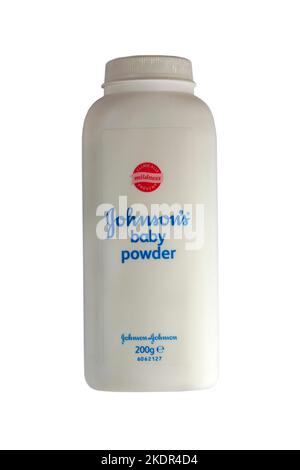 Johnsons Baby Powder Johnson and Johnson baby powder isolated on white ...