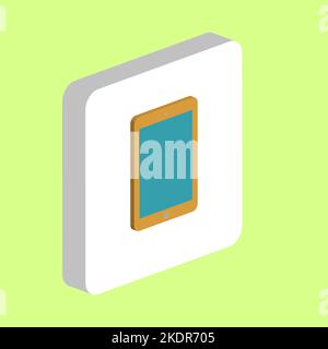 Tablet Simple vector icon. Illustration symbol design template for web ...