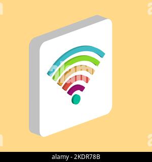 WIFI Simple vector icon. Illustration symbol design template for web ...