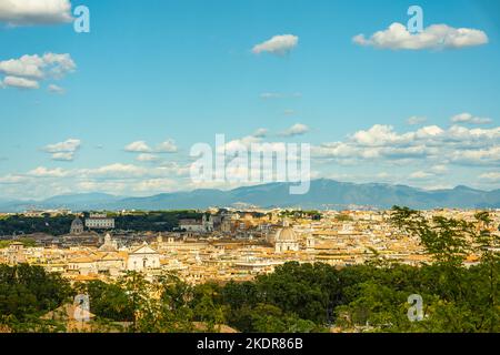 Vista of Rome in Summer Stock Photo - Alamy