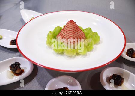 The pagoda of meat Stock Photo - Alamy