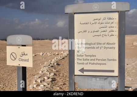 Archeological Site of Abusir, The Pyramids of 5 th Dynasty Kings, Solar ...