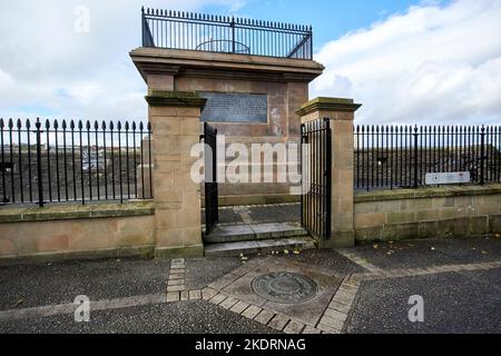 base of commemorative pillar of governor walker blown up by the ira ...