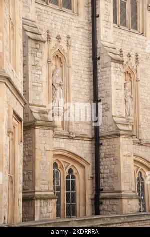 The Guildhall, City of London, London, UK - ornately carved and ...