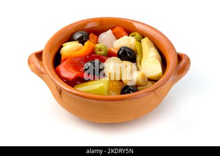 Mixed vegetables in a clay bowl Stock Photo - Alamy