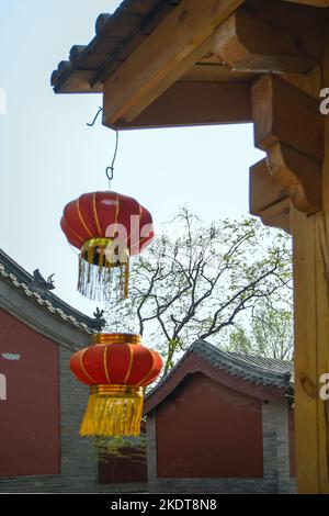 Lingyan temple nine mountain Stock Photo - Alamy