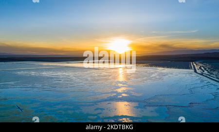 Aerial mountain cliff jade in qinghai lake Stock Photo - Alamy
