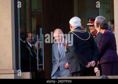 King Charles III speaking with the Mayor of Leeds, Councillor Bob ...