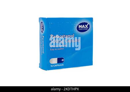 Max Healthcare Paracetamol 500mg Capsules 16pk Stock Photo - Alamy