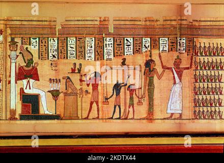 Book of the Dead. Judgement from scribe Hunefer. 19th dynasty. 1300 BCE ...