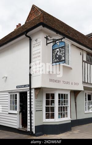 Shepherd Neame visitor centre and brewery shop on the corner of Court ...