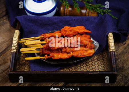 A small amount of flesh meat string Stock Photo - Alamy