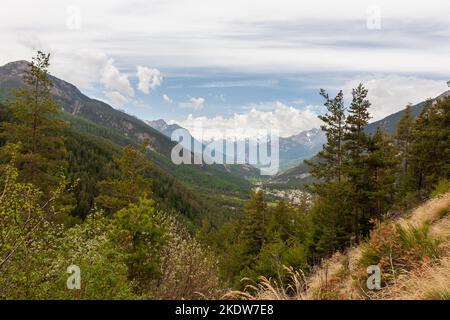 The village of La Vachette, Val-des-Prés, in the valley of the Clarée ...