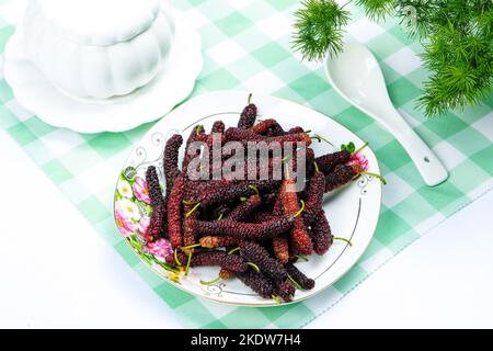 A small amount of fruit mulberry Stock Photo - Alamy