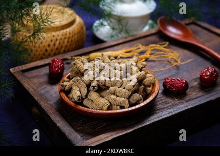 Chinese herbal medicine medicinal indianmulberry root Stock Photo - Alamy