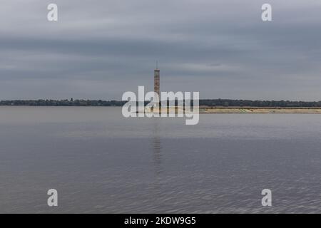 Kyiv Cistern watchtower. Kyyivs'ke vodoskhovyshche. The lighthouse on ...