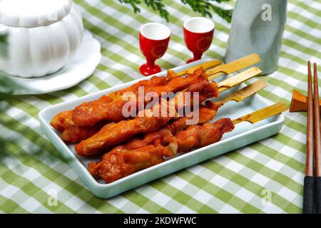 A small amount of flesh meat string Stock Photo - Alamy
