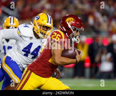 November 05, 2022 USC Trojans place kicker Denis Lynch #46 in action ...