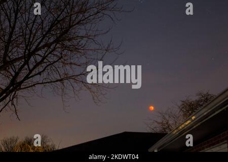 Lunar Eclipse, November 8, 2022, Columbus, Ohio Stock Photo - Alamy