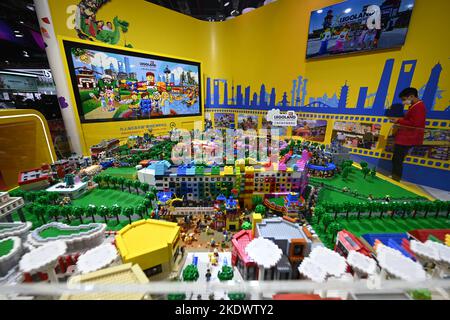 The design model of Shanghai LEGOLAND consisting of nearly 100,000 LEGO ...