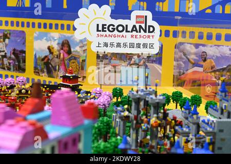 The design model of Shanghai LEGOLAND consisting of nearly 100,000 LEGO ...