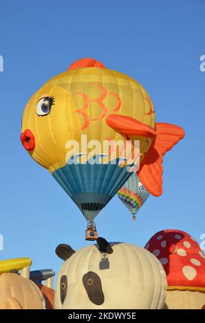 Goldfish Hot Air Balloon at Albuquerque International Balloon Fiesta ...