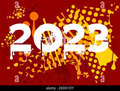 2023. Graffiti tag. Abstract modern street art decoration performed in ...