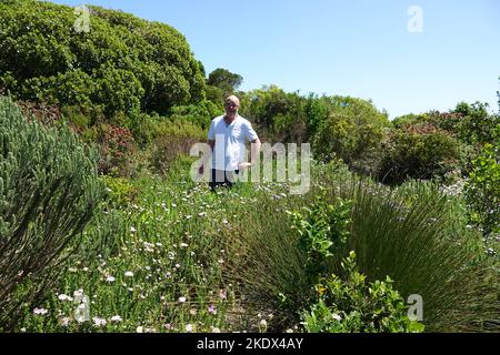 Gansbaai, South Africa. 20th Oct, 2022. Michael Lutzeyer stands in ...