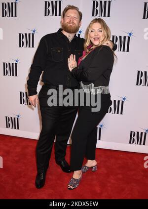 Elle King and Dan Tooker arriving at the 67th Annual BMI Country Awards ...