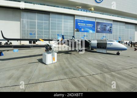 ZHUHAI, CHINA - NOVEMBER 9, 2022 - TWIN-TAILED SCORPION D UAV is seen ...