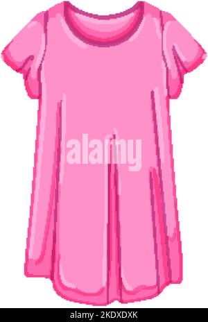 pajama sleepshirt girl cartoon vector illustration Stock Vector Image ...