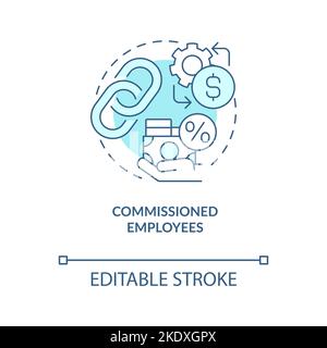 Commissioned employees concept icon Stock Vector Image & Art - Alamy