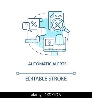 Automatic alerts concept icon Stock Vector Image & Art - Alamy
