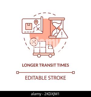 Long transit times concept icon Stock Vector Image & Art - Alamy