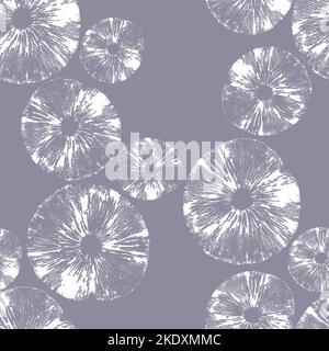 Mushroom spore print seamless pattern Stock Photo - Alamy