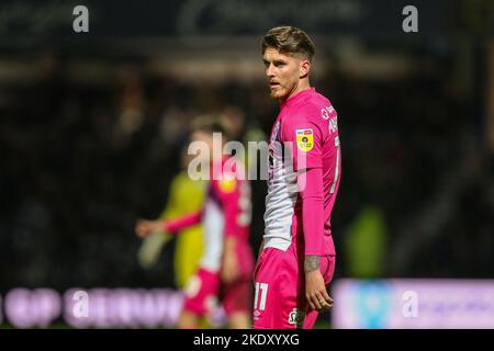 Connor Mahoney #11 of Huddersfield Town crosses the ball Stock Photo ...
