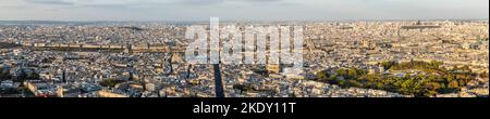Extra wide aerial view of Paris Stock Photo - Alamy