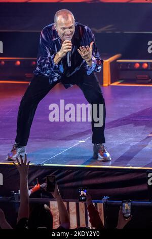Concert of italian singer Biagio Antonacci at Palalottomatica in Rome ...