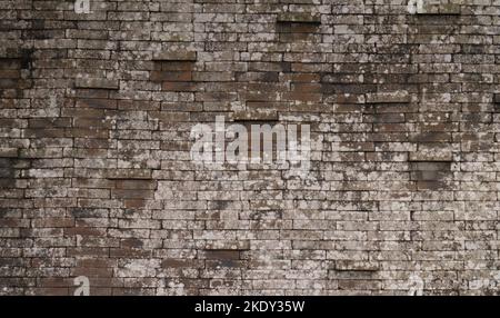 Balinese brick wall texture, stained moss brick wall, irregular pattern ...