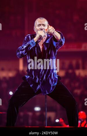 Concert of italian singer Biagio Antonacci at Palalottomatica in Rome ...