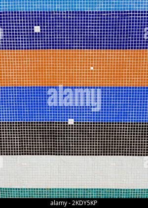 Pixel-like mosaic on a wall, Spain- stock photo Stock Photo - Alamy